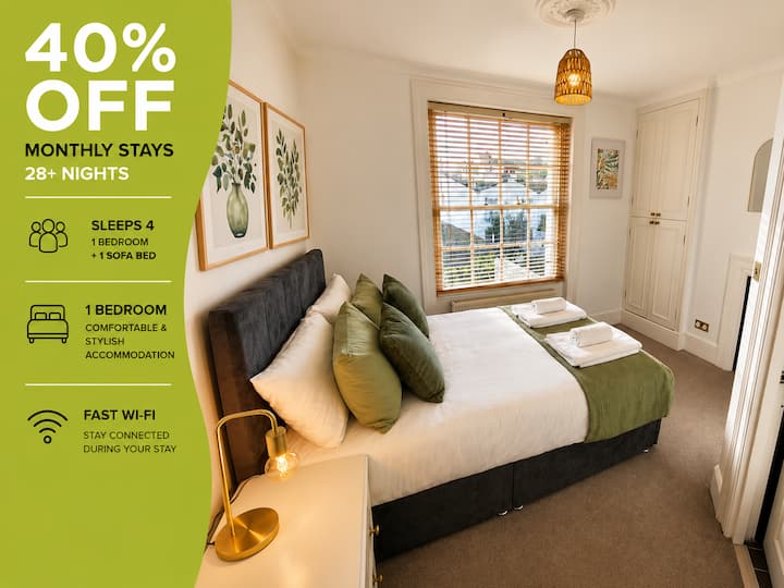Brighton 1br | Sleeps 4 | 40% Monthly Off - Brighton