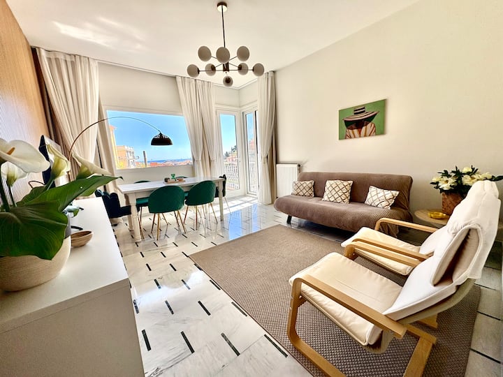 Appartement Moderne Vue Mer | Garage & Vélos - Alassio