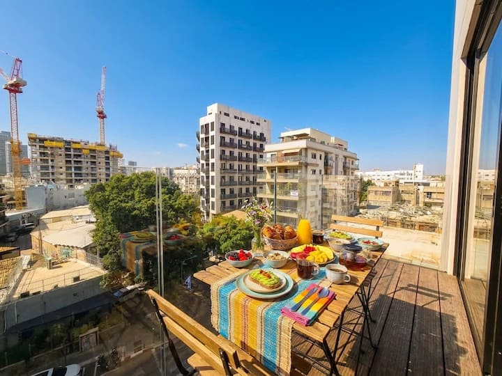 Herzl15 #Tlv View- New 1br & Mamad |By Sweetyguest - Tel Aviv-Jaffa