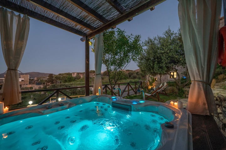 Altair Blue Villa - Private Jacuzzi And Views - Hersonissos