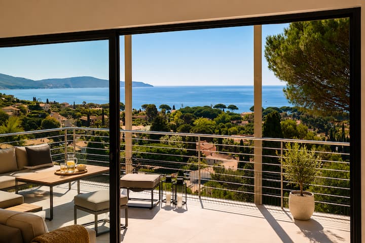 Villa Contemporaine Avec Vue Mer Panoramique - Cavalaire-sur-Mer