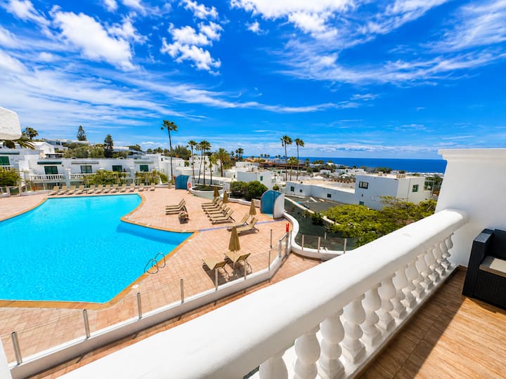 Eslanzarote Loma Verde | Terraza & Piscina - Puerto del Carmen