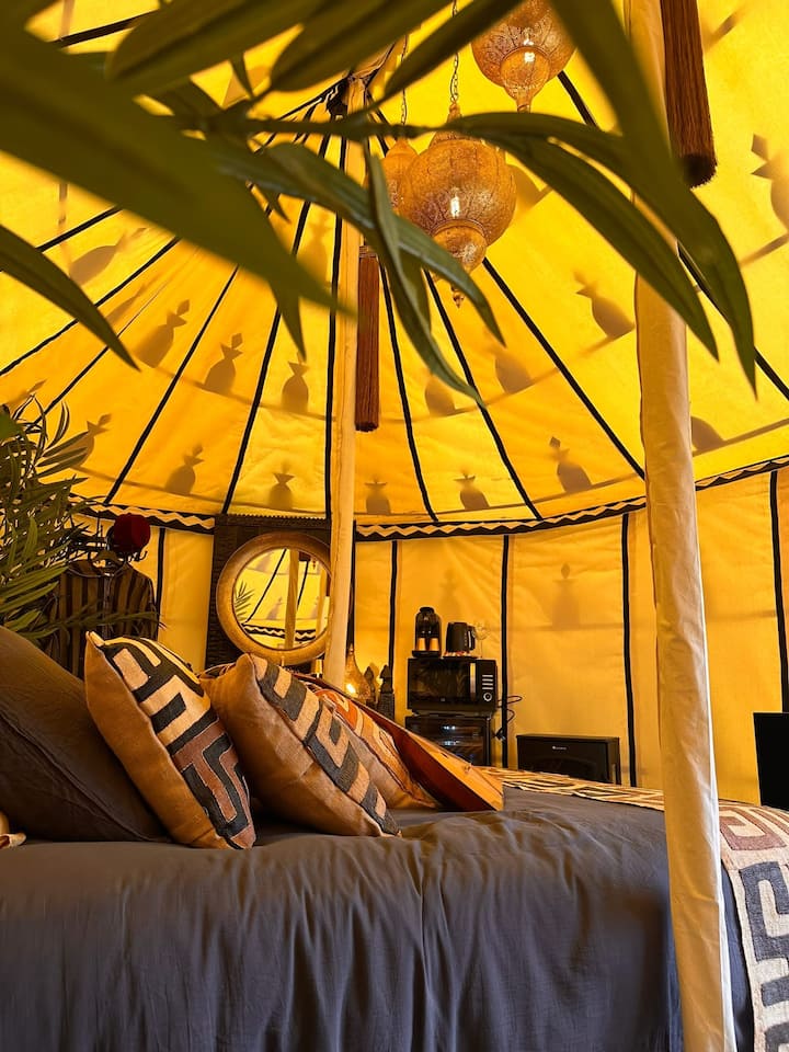 Tente Immersive Au Décor Du Maroc Bain Nordique - Clairmarais