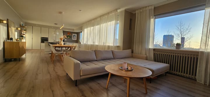 Spacious Apartment Near Kringlan With City Views - Islande