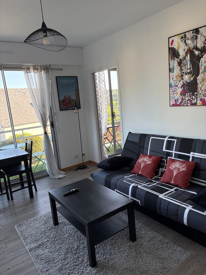 T2 Lumineux, Balcon, Parking Privé - Dinan