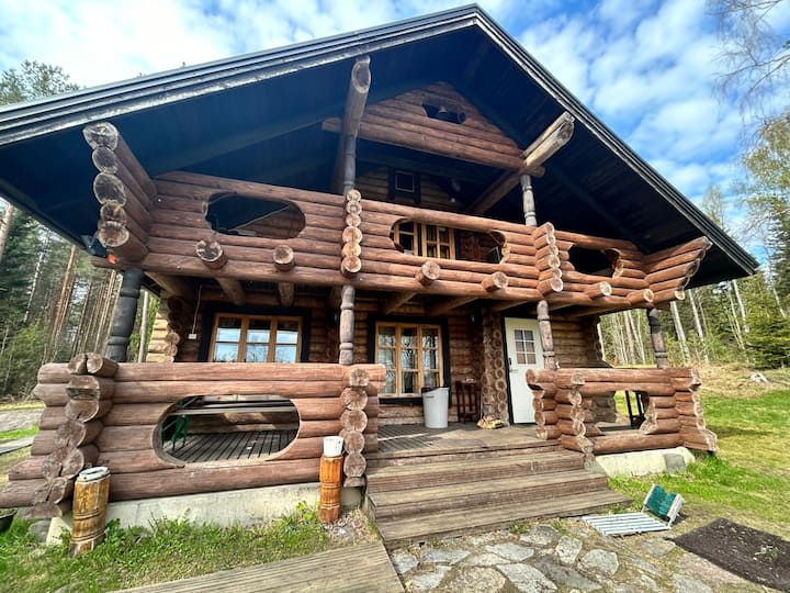 Villa Ihana, Hieno Hirsimökki Turun Poskessa - Aura