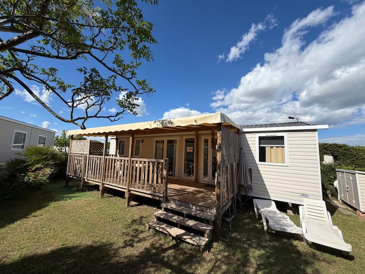 Bungalow 395 Wifi, Piscines, Camping Lac Des Reves - Carnon