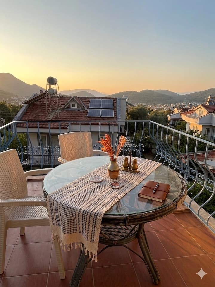 Evita Hotel Teras Kat Apart Daire 80 M2 - Ölüdeniz