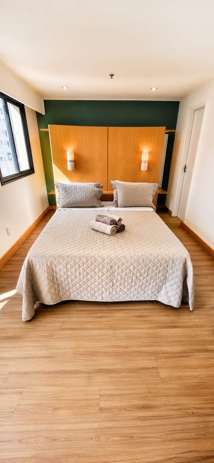 Flat Hotel Em Moema Compl |Camareira|vaga|pq Ibira - Sao Paulo