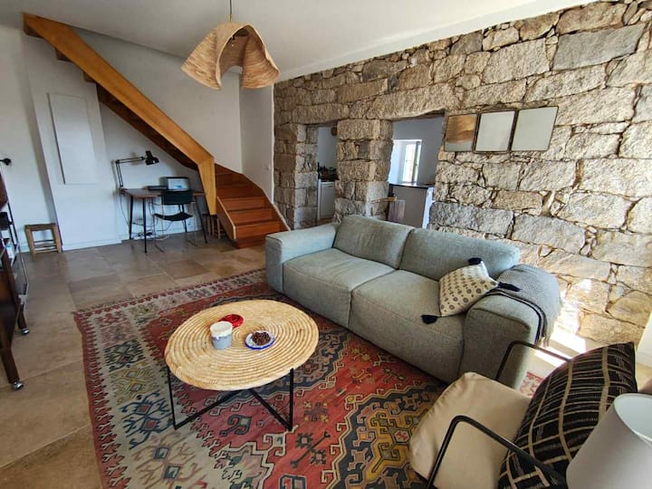 Maison Individuelle Vue Mer Pour 4 à 6 Personnes - Olmeto