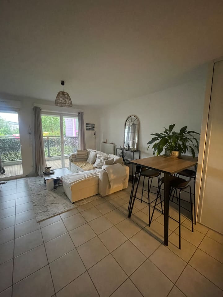 Appartement T2 Chaleureux Avec Terrasse - Villenave-d'Ornon