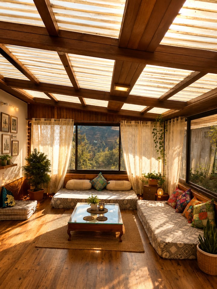 Luxury Wooden Cabin With Panoramic Mountain Views - Kufri