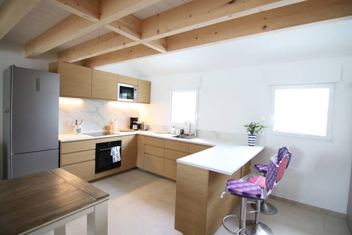 Magnifique 90m2 Neuf - 2-6 Pers - 700m De La Plage - Pornic