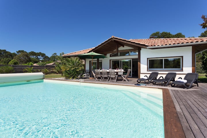 Villa Forêt Avec Piscine Privée | La Plage à 2km - Moliets-et-Maa