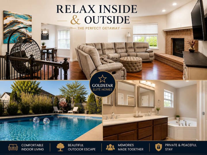 Autumn Elite Home W/pool & Fire Pit Near St. Louis - Belleville, IL