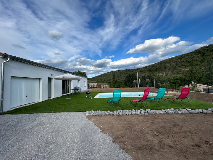 Villa Neuve Avec Piscine - Ruoms