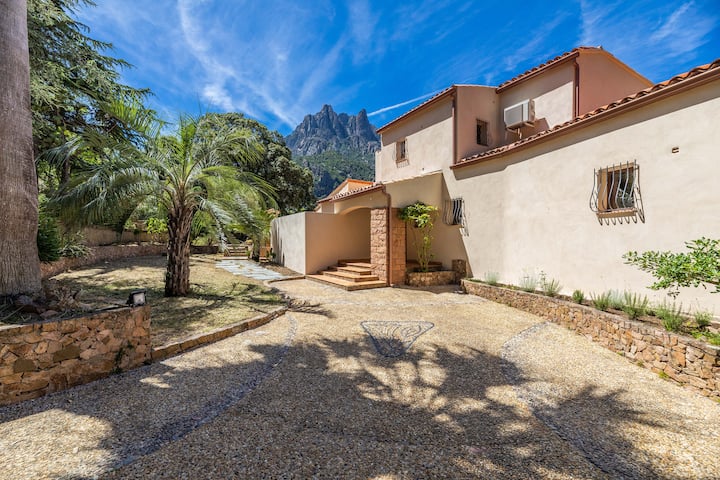 Villa Excelsior, Un éCrin De Verdure, Vue Mer - Piana