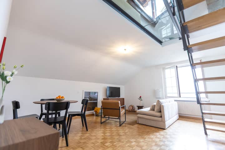 Loft - Altstadt - Aare - Schiffsteg - Erlebnisort - Berne