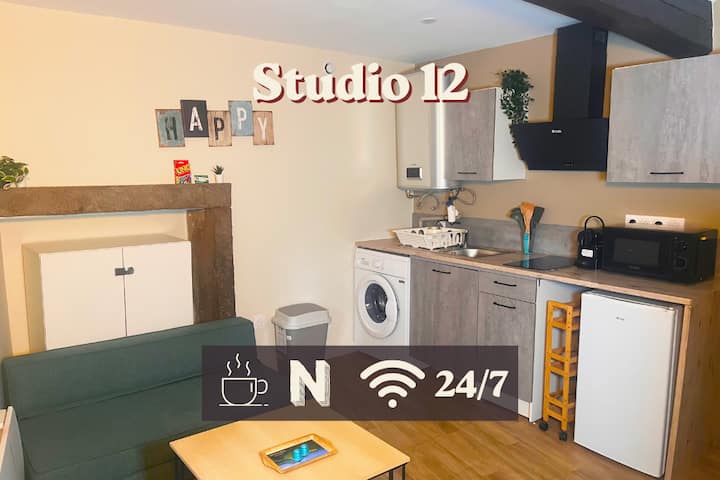 Studio 12 | Centre Ville | Calme | Netflix | 4p - Riom