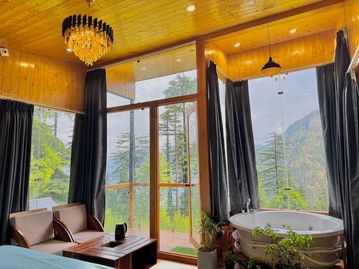 Jacuzzi Treehouse|tandi|appletrees - Jibhi