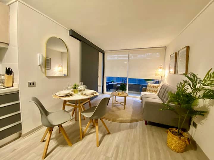 Centrico, Metro, Aire Acondicionado, Gym, Wifi - Chile