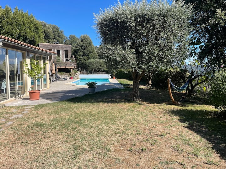 Maison De Charme Avec Piscine - Sauna - Valleraugue