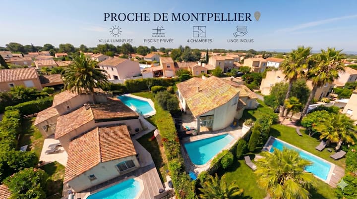Dolce Villa, Piscine Et Confort - Montpellier