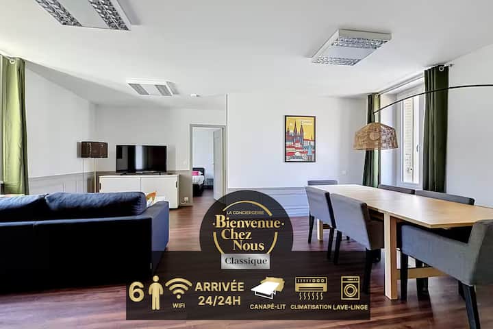 6 Pers  Cosy  Clim  Proche Centre, Wifi - Clermont-Ferrand