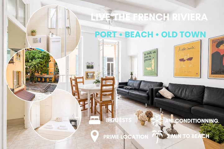 Bright Flat • Steps From Villefranche Port - Villefranche-sur-Mer