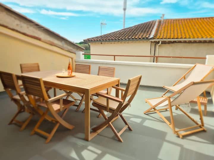 Maison Avec Belle Terrasse Tropézienne Entre Mer, - Portiragnes