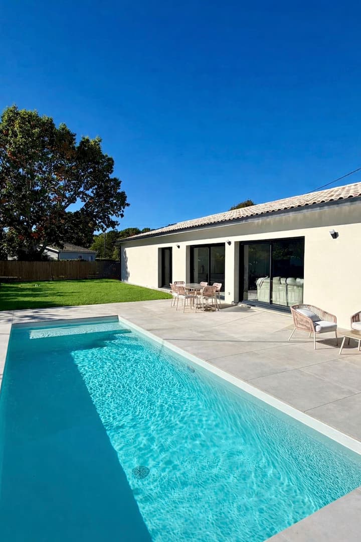 Villa Moderne Avec Piscine Et Climatisation - Langon