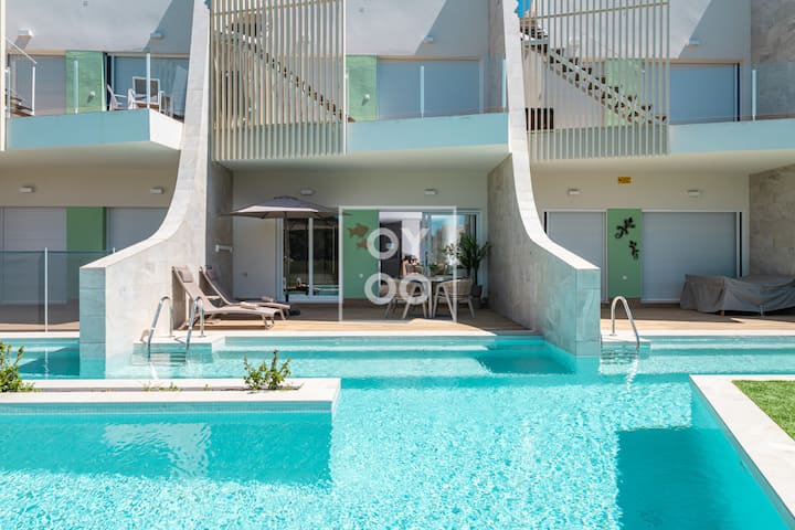 Direct Pool Access, Colourful Boho Chic Retreat - San Pedro del Pinatar