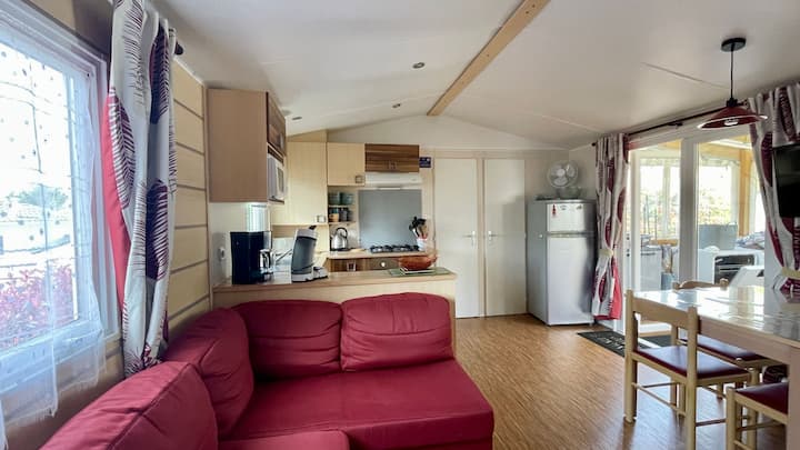 Agréable Mobilhome- Lf24 - Camping La Ferme 4 éToi - Saint-Palais-sur-Mer