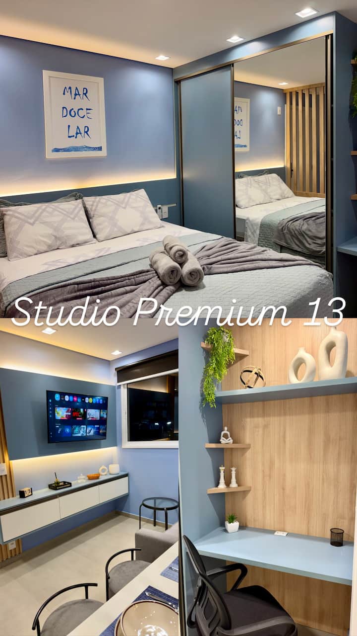 Studio13 Náutico Premium Cama Queen E Home Office - Mogi das Cruzes
