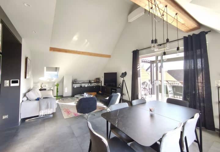 Loft Design - Terrasse Au Calme Proche Strasbourg - La Wantzenau