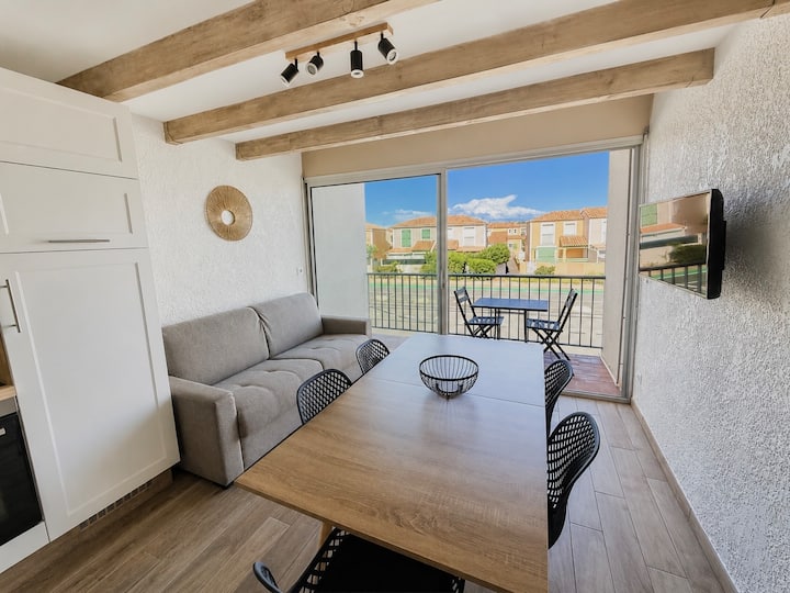 Duplex Climatisé 6 Pers à 300 M De La Mer - Port-la-Nouvelle