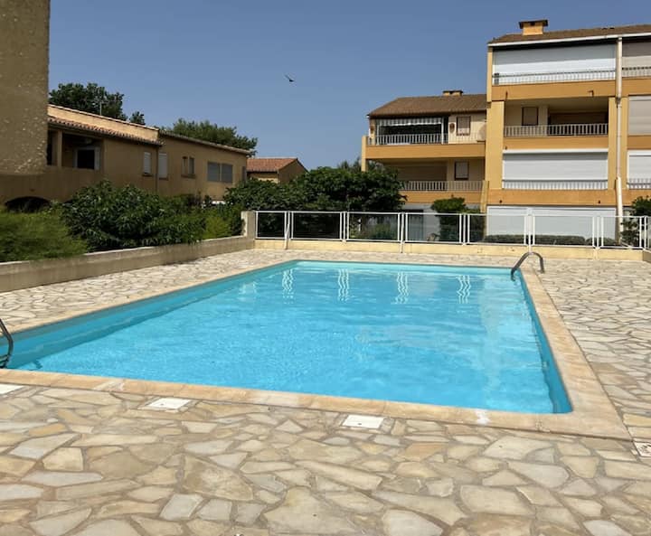 Studio-cabine Cosy Avec Piscine - Valras-Plage