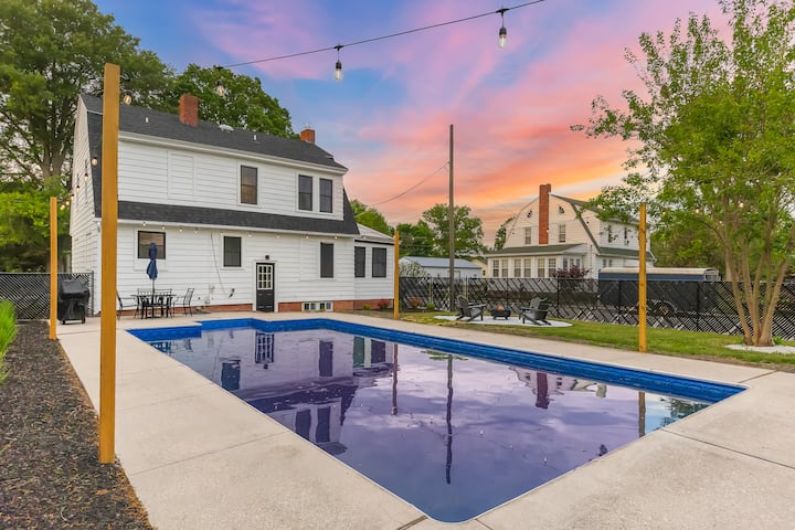 Poolside Arcade Retreat W/ Firepit Nights - Delaware