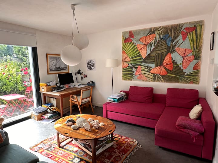 Jolie Maison De Ville Avec Jardin - Riantec