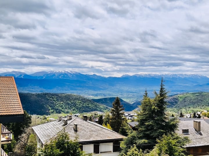 Charmant Appartement Bien Situé, Vue Magnifique - Font-Romeu-Odeillo-Via