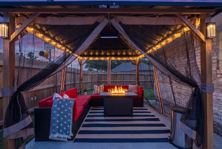 65”tv, Fire Pit, Coffee Bar, Office, 350mb Wifi - Mansfield, TX