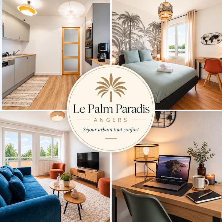 Palm Paradise - Idéale Famille & Proche Du Centre - Angers