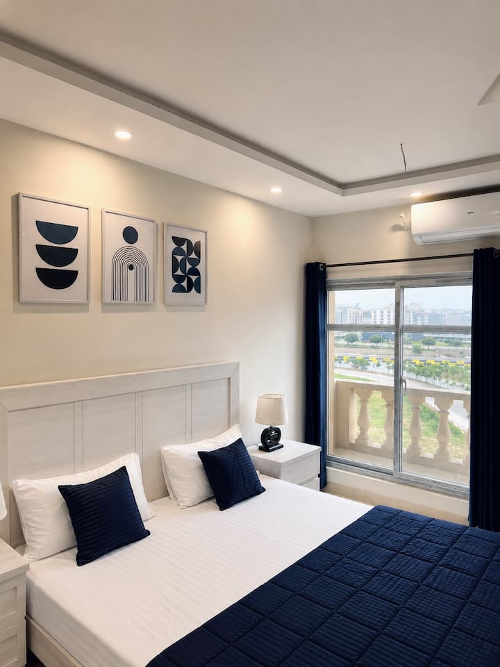 1bhk | Self Check-in | Wifi | Smart Tv | Topcity-1 - Pakistan