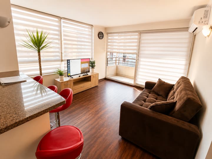 Moderno 2d/2b Full Equipado | Santiago Centro - Chile