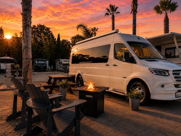 Coastal Cozy Camper Walk To Beach + Pool & Spa - Oceanside, CA
