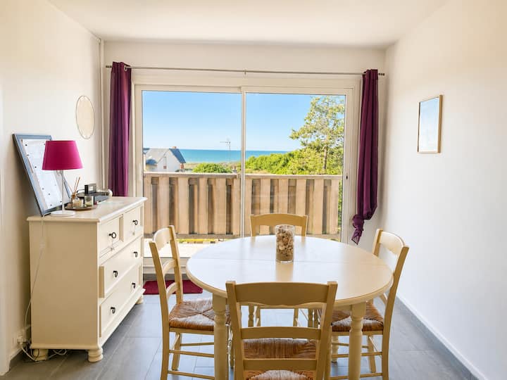Duplex Vue Mer, Animaux Ok, Parking - 6 Pers. - Franceville-Plage