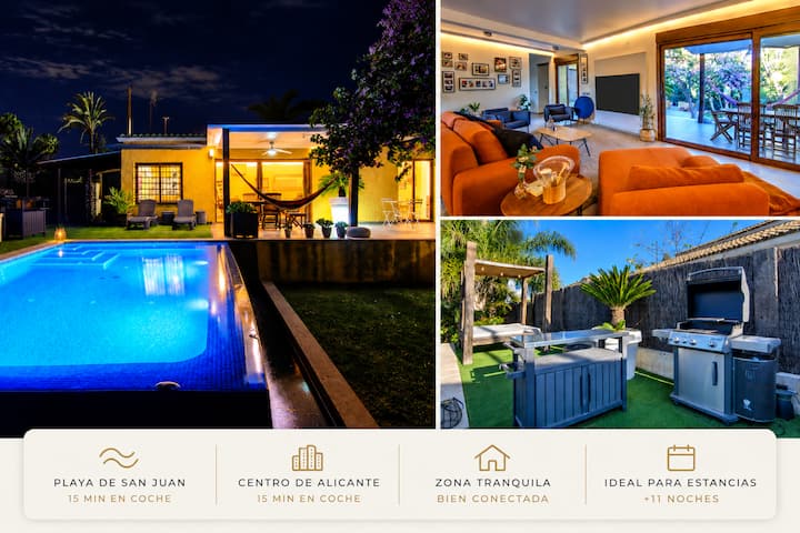 Villa Torreta |Private Pool | Bbq | Balinese Bed - Alicante