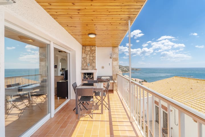 Sea View Duplex With Terrace & Parking - Rosas