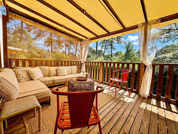 Claouey, Mobil-home 3 Chambres 2 Sdb, Vue Forêt - Lège-Cap-Ferret