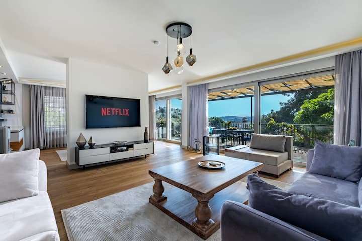 Bodrum Merkez 4 Odalı ÖZel Havuzlu Tripleks Villa - Bodrum